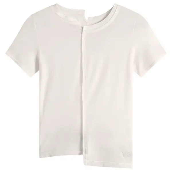 Y3 Fitted T-shirt With Asymmetrical Hem