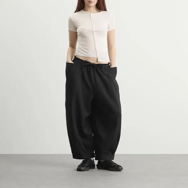 Y3 Fitted T-shirt With Asymmetrical Hem