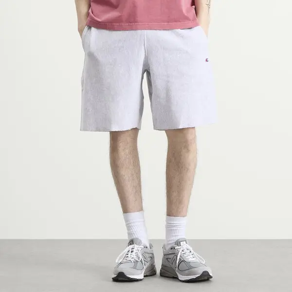 Champion Reverse Weave Terry Sweat Shorts - Grey Marl