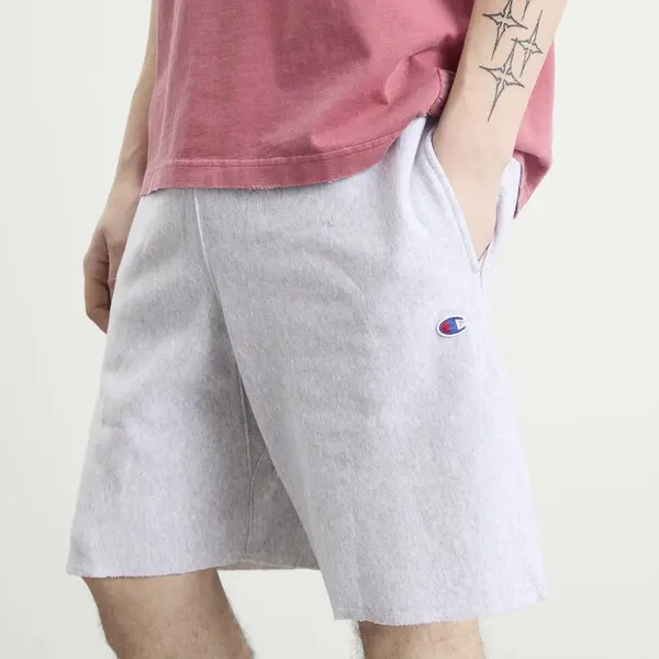 Champion Reverse Weave Terry Sweat Shorts - Grey Marl