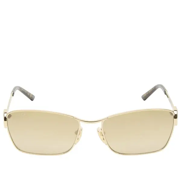Gucci Gg2045s Rectangle Sunglasses - Gold/brown