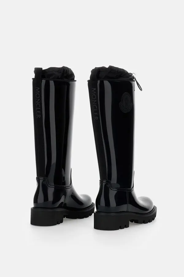 Moncler High Kickstream Rain Boots - Nero