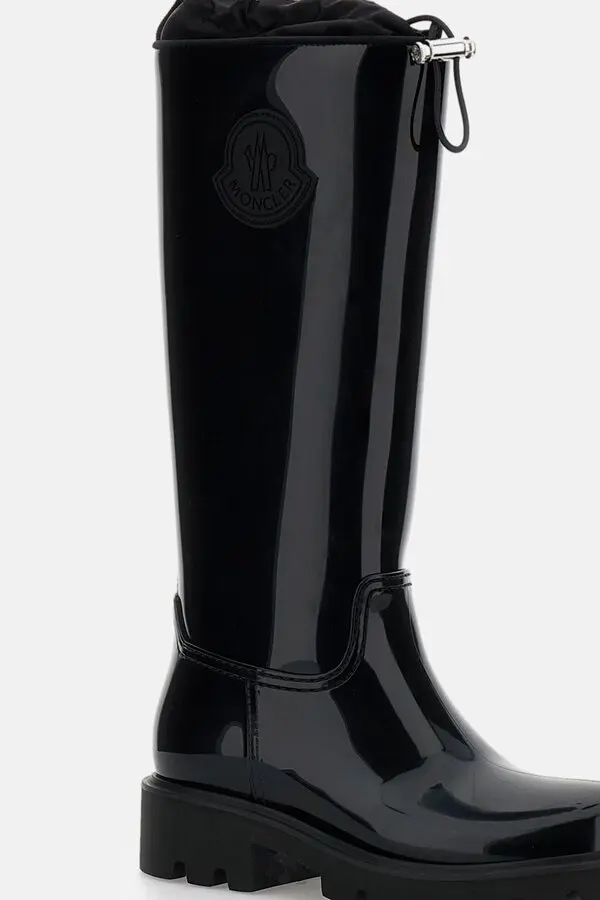 Moncler High Kickstream Rain Boots - Nero