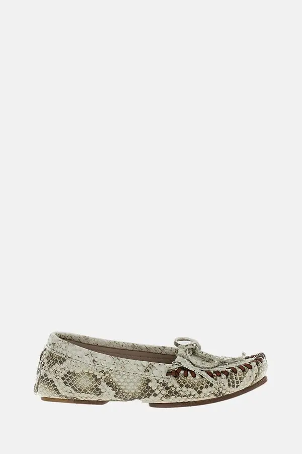 Paris Texas Indiana Python-embossed Leather Loafers