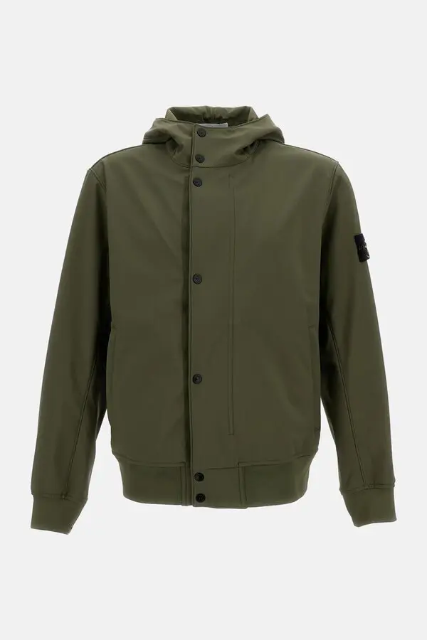 Stone Island Soft Shell Jacket - Green