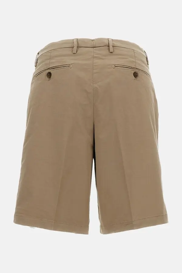 BRIGLIA 1949 Cotton Bermuda Shorts - Brown