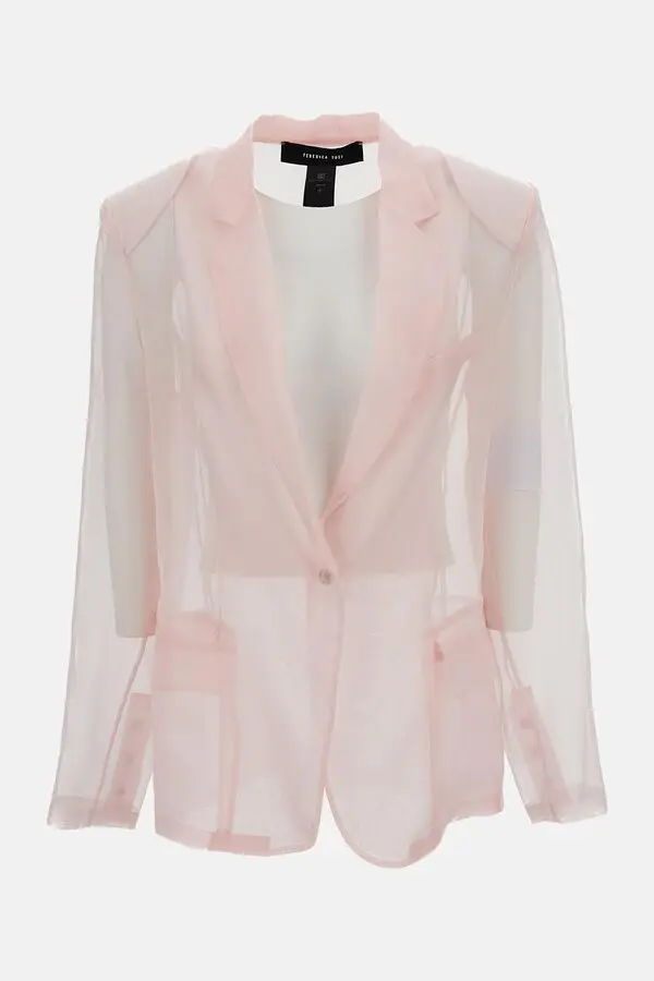 Federica Tosi Silk Organza Single-breasted Jacket