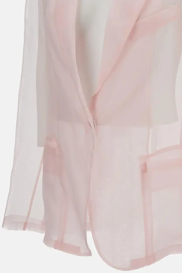 Federica Tosi Silk Organza Single-breasted Jacket