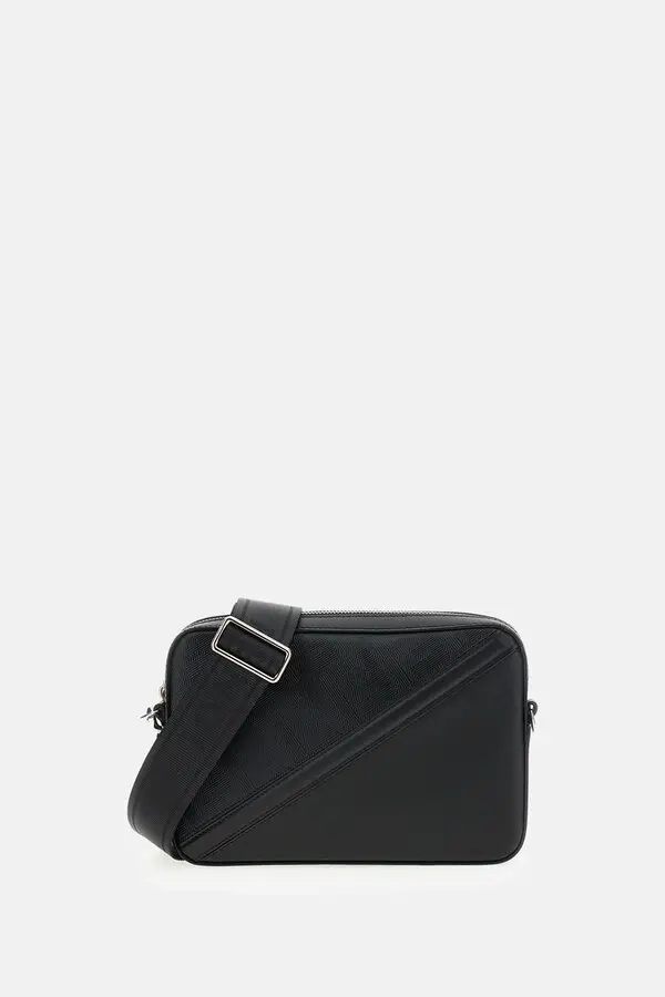 Fendi Shadow Leather Diagonal Camera Bag - Black