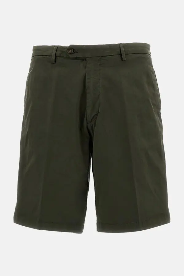 BRIGLIA 1949 Cotton Bermuda Shorts - Green