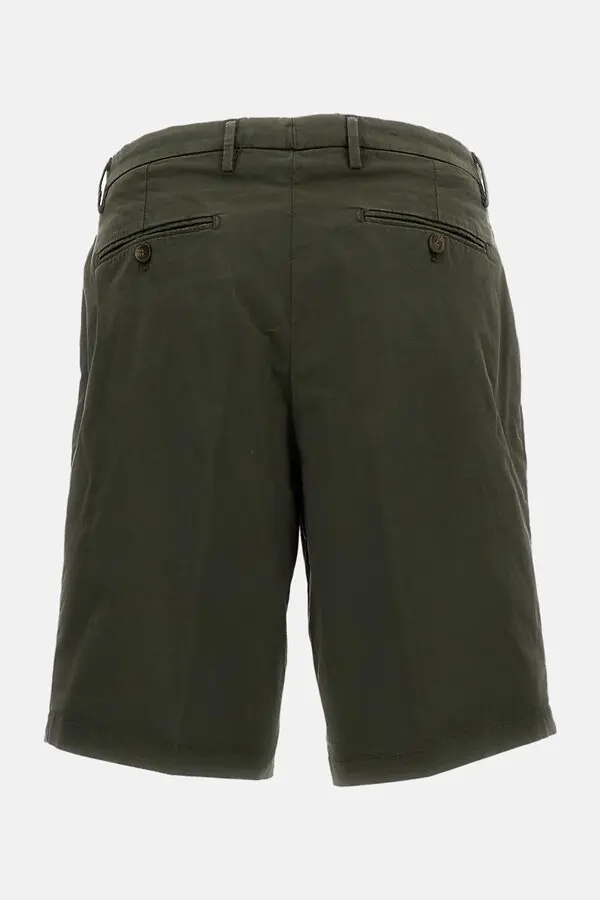BRIGLIA 1949 Cotton Bermuda Shorts - Green