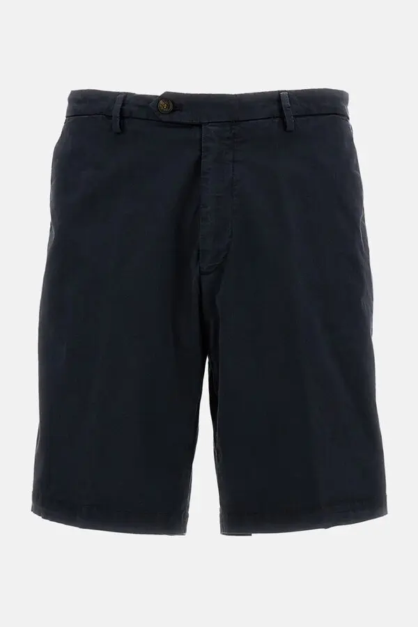 BRIGLIA 1949 Knee-length Cotton Bermuda Shorts - Blu