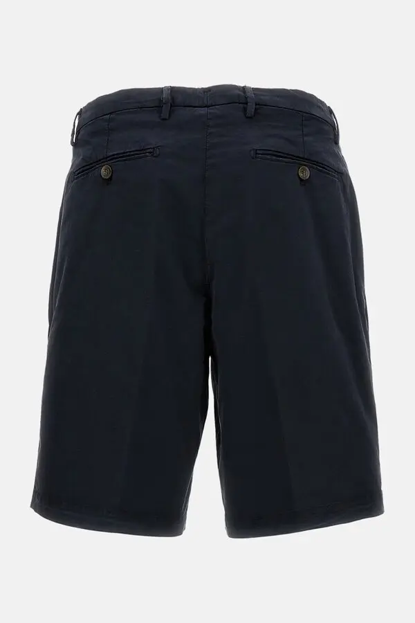 BRIGLIA 1949 Knee-length Cotton Bermuda Shorts - Blu