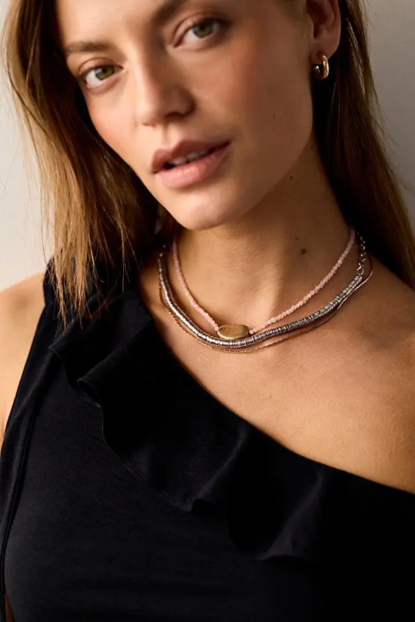 Free People Wes Semiprecious Layer Necklace - Gold