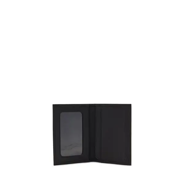 Ralph Lauren Smooth Leather Folded Card Case - Black