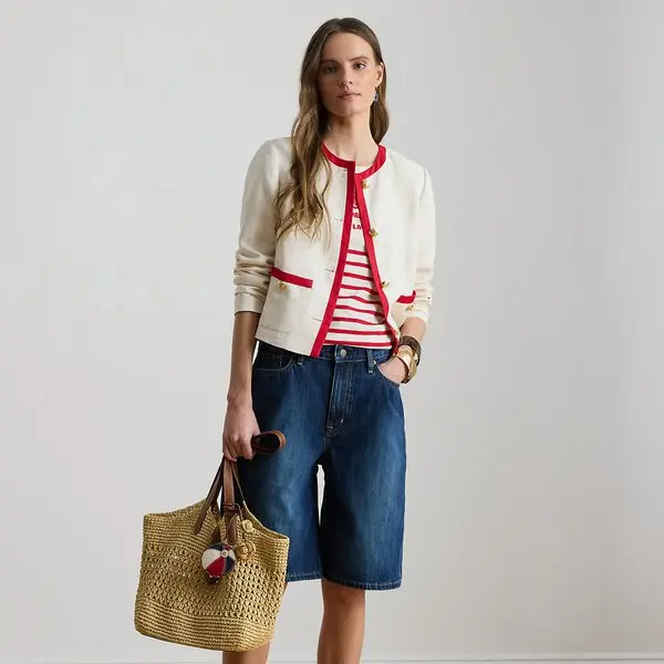 Ralph Lauren Denim Wide-leg Bermuda Shorts