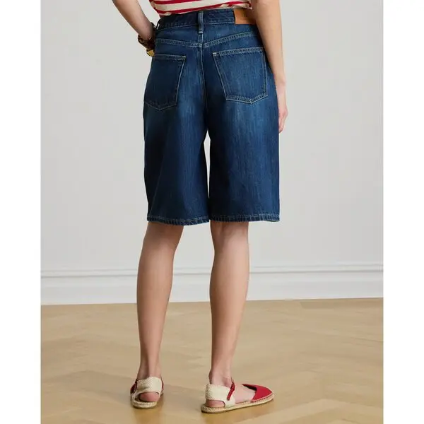 Ralph Lauren Denim Wide-leg Bermuda Shorts