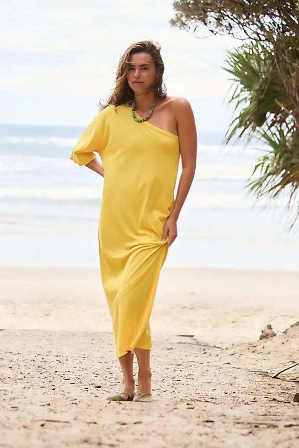 Free People Saltaire Cotton-jersey Maxi Dress - Freesia