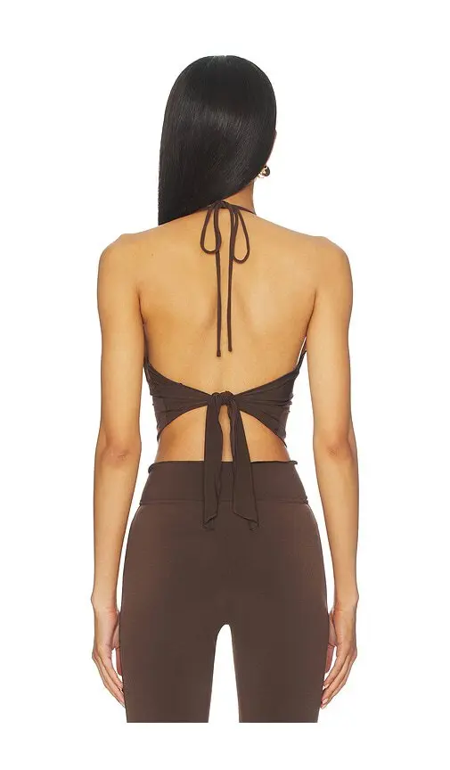 I.AM.GIA Siofra Halterneck Top With Silver-tone Buckle Detail