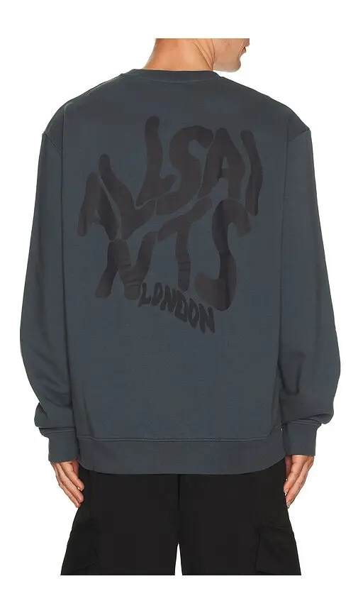 ALLSAINTS Orlando Crew Sweatshirt With Graphic Detail