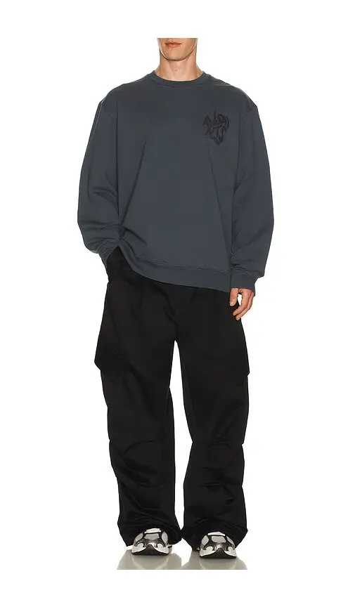 ALLSAINTS Orlando Crew Sweatshirt With Graphic Detail