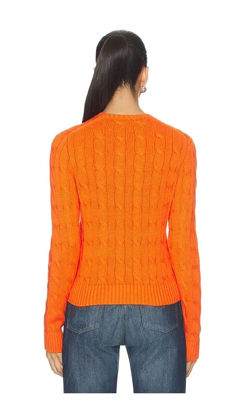 Polo Ralph Lauren Cotton Cable Knit Crewneck Pullover Sweater