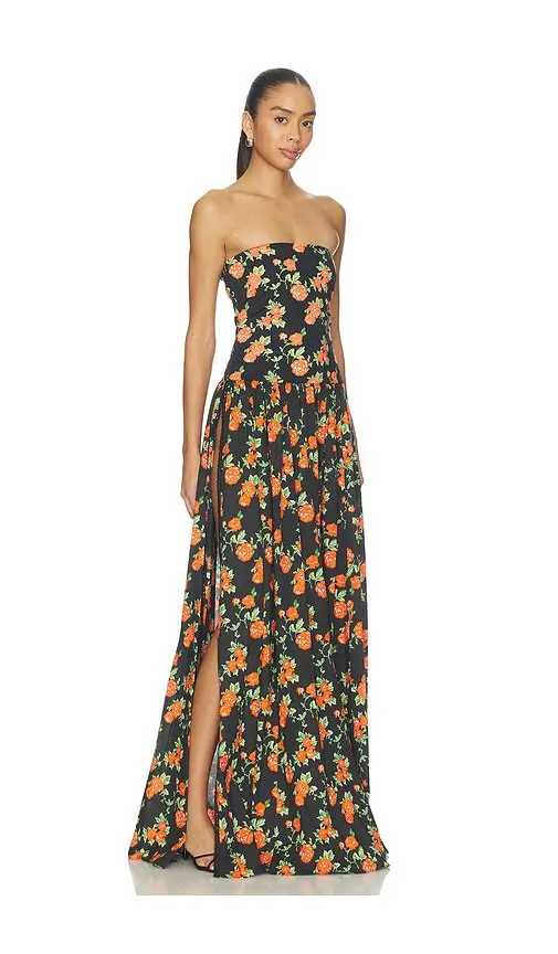 Caroline Constas Marianna Floral Maxi Dress