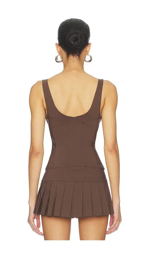 I.AM.GIA Corset Top With Darted Waist And Side Zip Closure