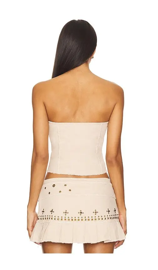 I.AM.GIA Corset With Belted Accent - Beige