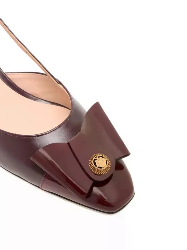 Bally B-bow Slingback Heeled Pumps