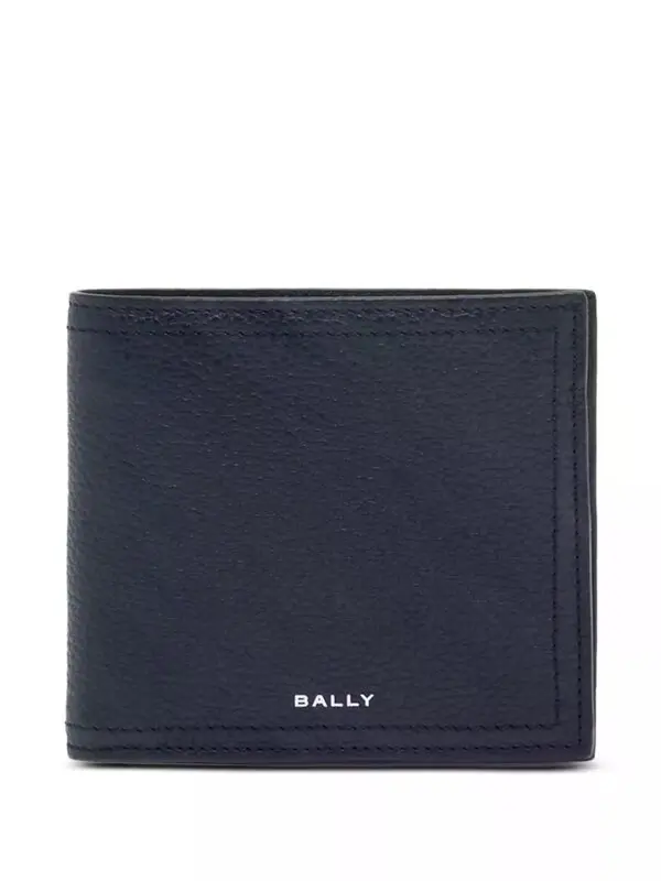 Bally Capitol Grained-leather Wallet - Blue