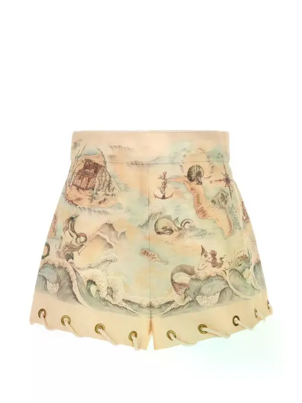 Zimmermann Rebellion Printed Shorts