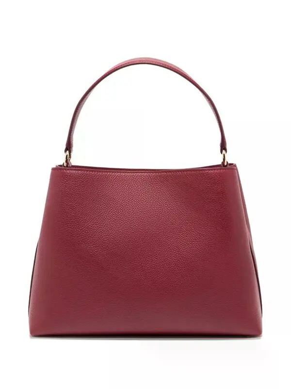 Bally Grained-leather Shoulder Bag With Lock