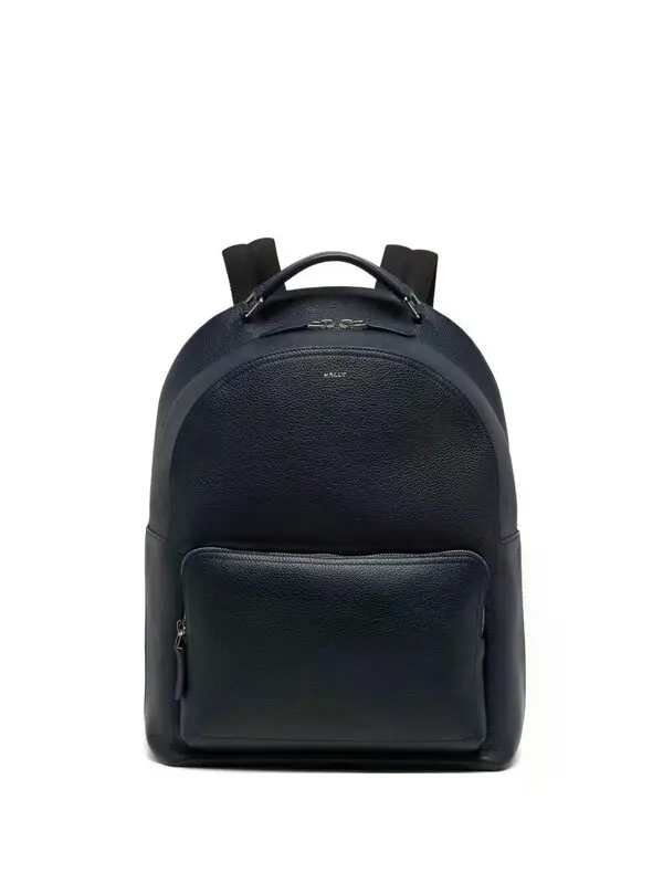 Bally Capitol Grained-leather Backpack - Blue