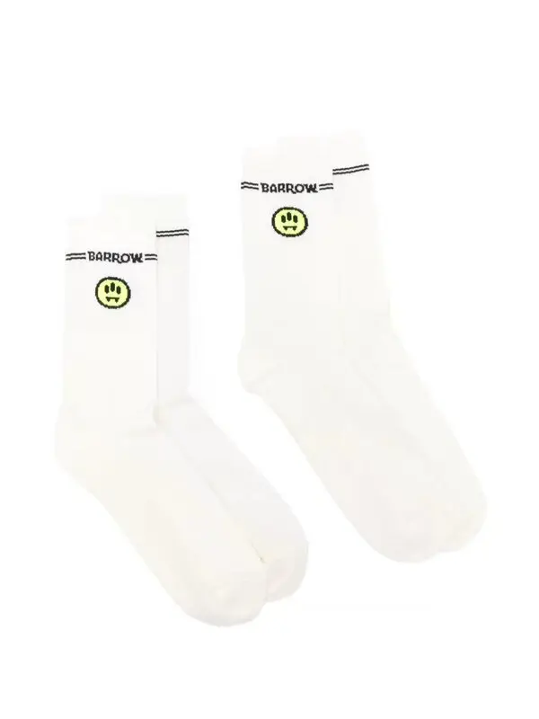 BARROW Graphic Print Socks - Neutrals