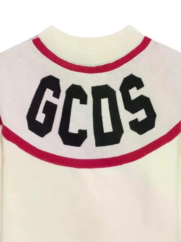 Gcds Logo Sweater - Neutrals