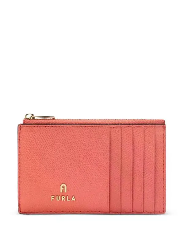 Furla Medium Camelia Leather Card Holder - Pink