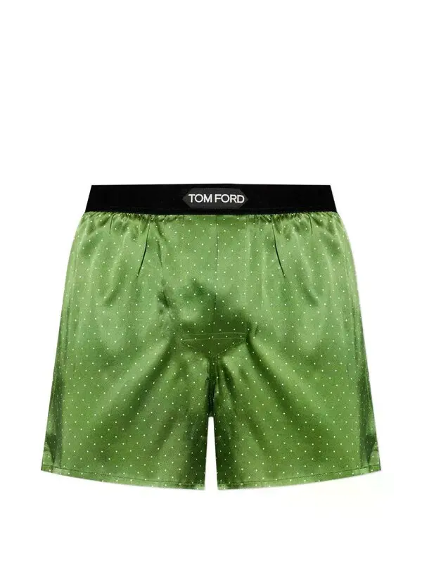 TOM FORD Polka-dot Boxers - Green