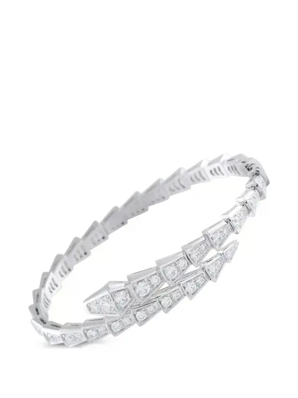 BVLGARI Serpenti Viper Diamond Bracelet - Silver