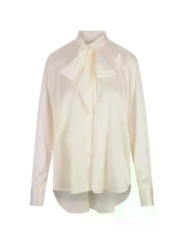 Ermanno Scervino Neck Bow Satin Shirt