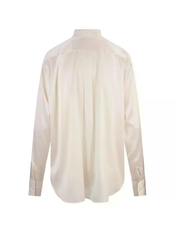 Ermanno Scervino Neck Bow Satin Shirt