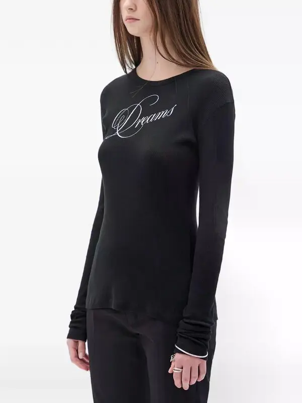 ANN DEMEULEMEESTER Fiene Rib Jersey T-shirt
