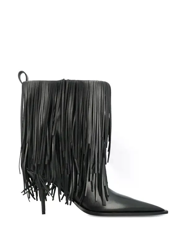 Balenciaga Fringed-embellishment Boots
