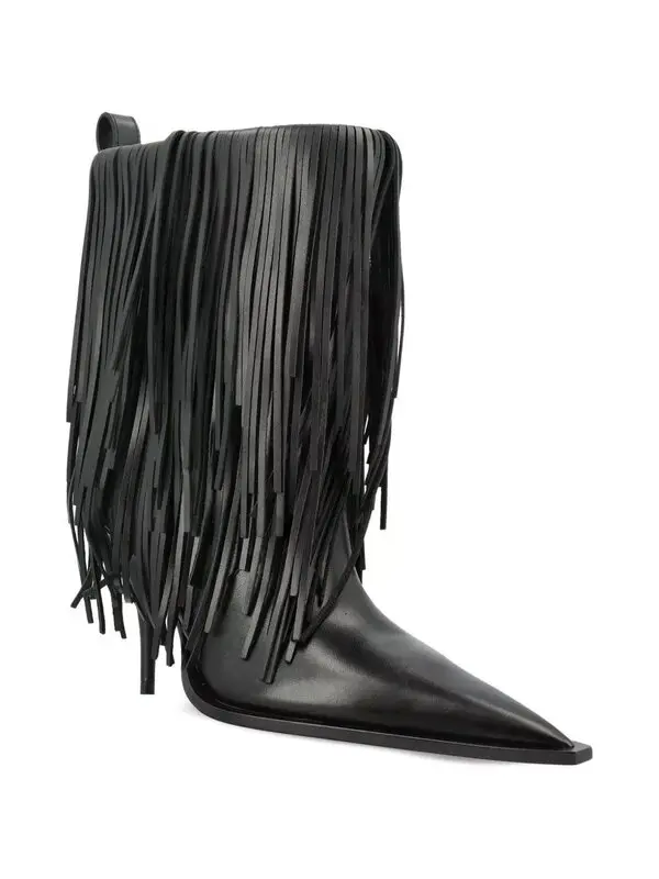Balenciaga Fringed-embellishment Boots
