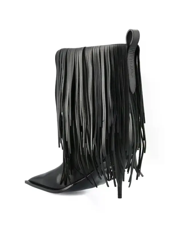 Balenciaga Fringed-embellishment Boots