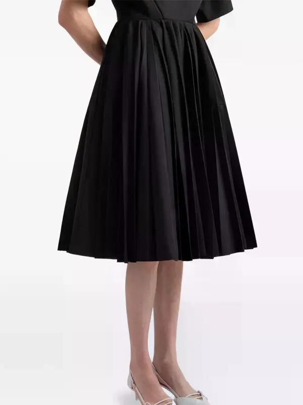 Prada Gabardine Fit And Flare Dress