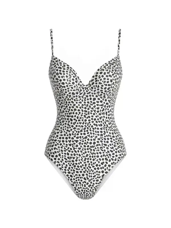 Michael Kors Printed One-piece Swimsuit - White