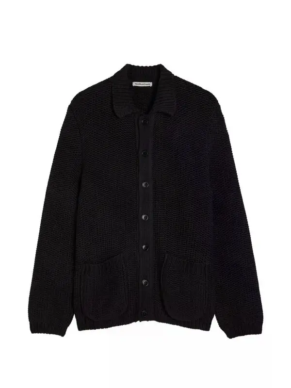 You Must Create Patch-pocket Knitted Cardigan