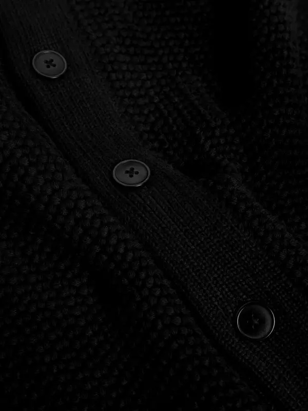 You Must Create Patch-pocket Knitted Cardigan