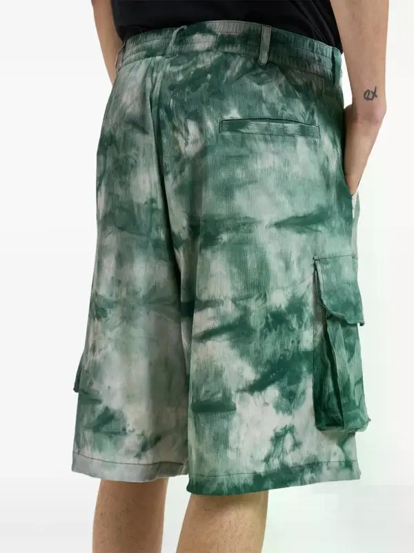 Y3 Tie-dye Cargo Shorts